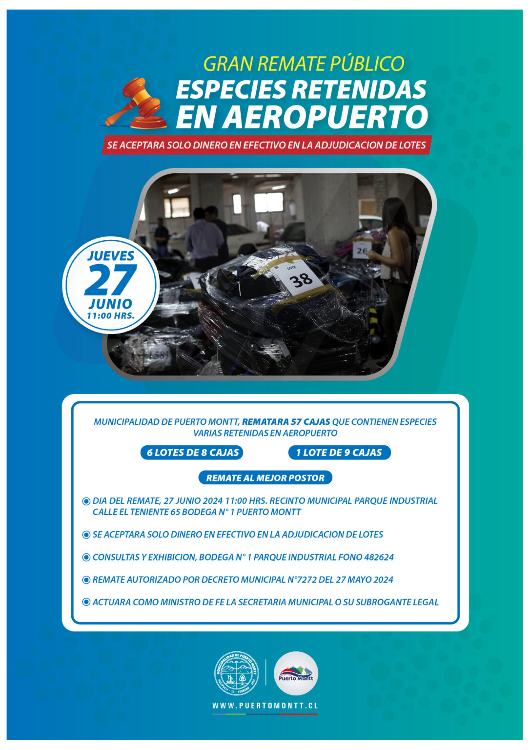 Gran Remate Público especies retenidas en el Aeropuerto - MUNICIPALIDAD ...